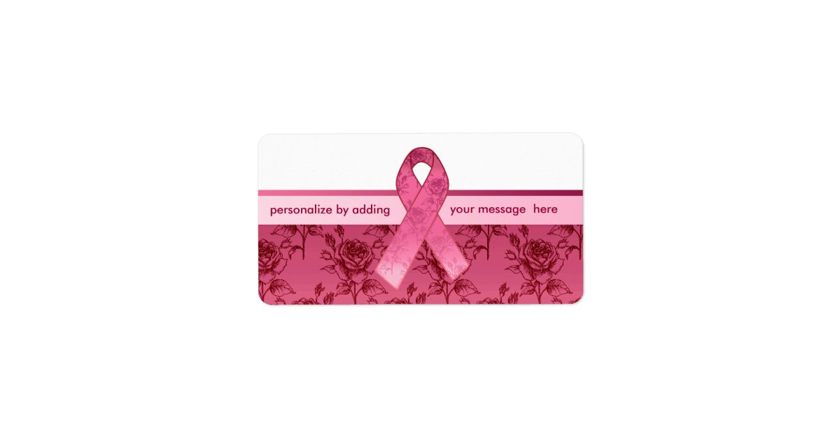 Pink Ribbon Survivor Label | Zazzle