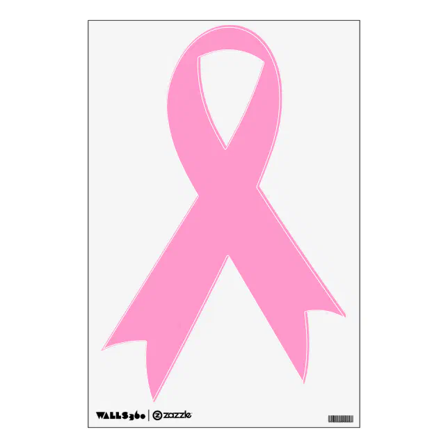 Pink Ribbon Wall Decals (Breast Cancer Awareness) | Zazzle