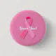 Pink Ribbon with Custom Text Button | Zazzle