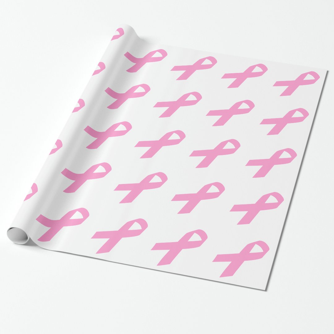 Pink Ribbon Wrapping Paper | Zazzle
