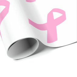 Pink Ribbon Wrapping Paper | Zazzle