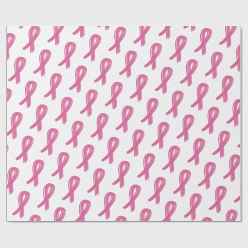 Pink Ribbon Wrapping Paper breast cancer awareness | Zazzle