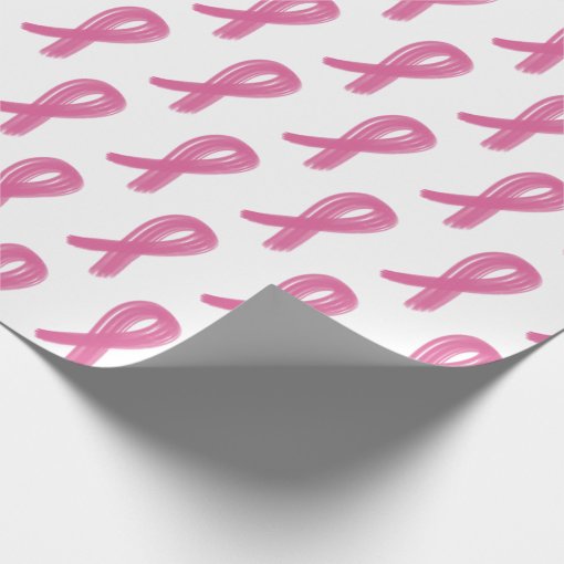Pink Ribbon Wrapping Paper breast cancer awareness | Zazzle