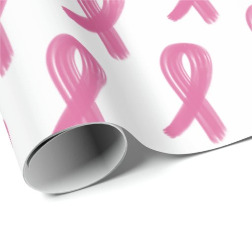 Pink Ribbon Wrapping Paper breast cancer awareness | Zazzle