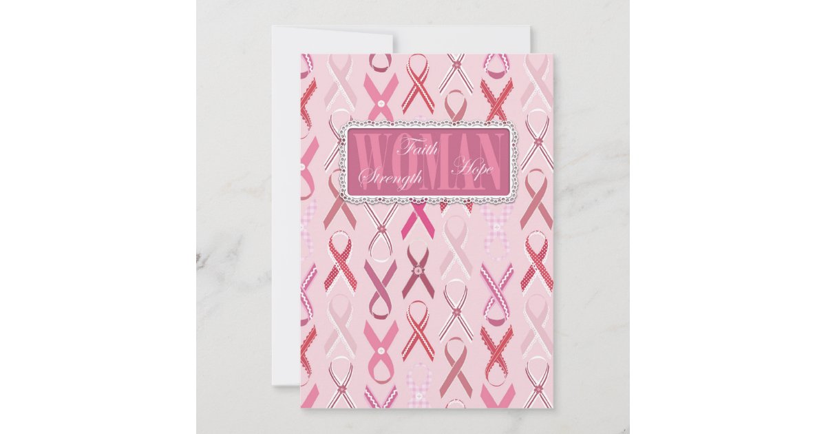 Pink Ribbons Invitation | Zazzle