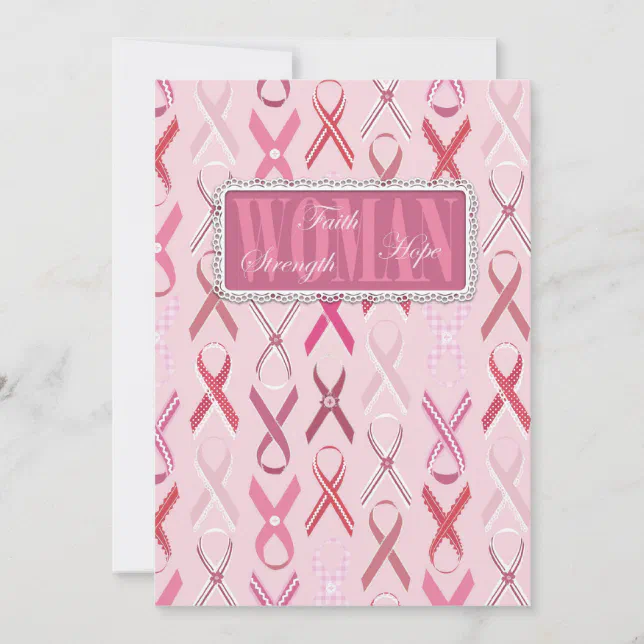 Pink Ribbons Invitation | Zazzle