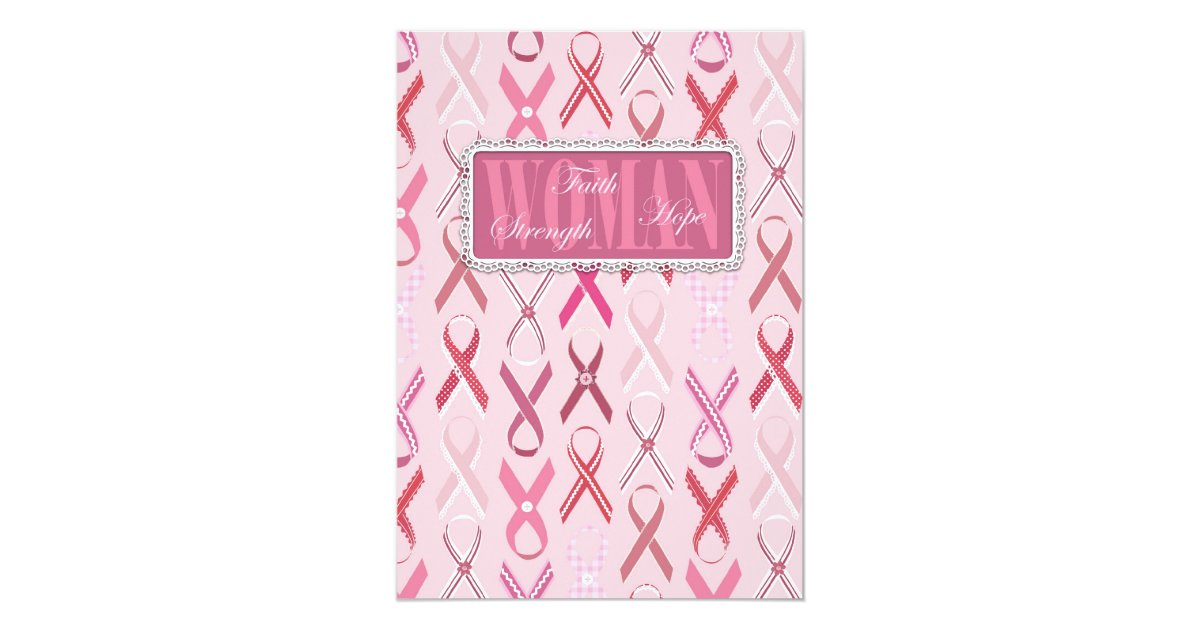 Pink Ribbons Invitation | Zazzle.com