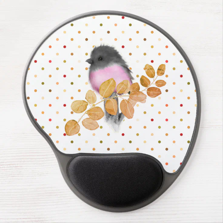 Pink Robin Gel Mousepads | Zazzle