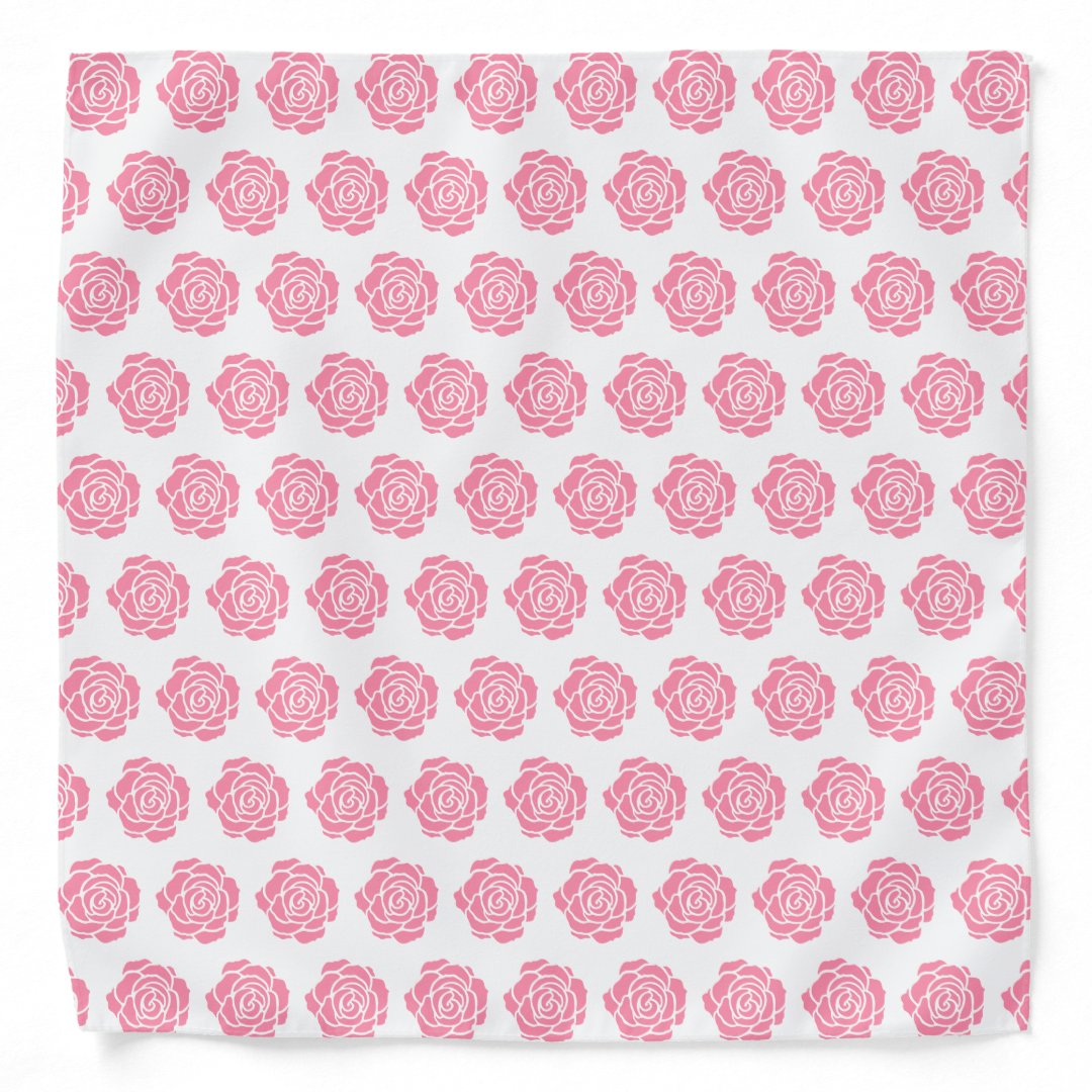 Pink Rose Bandana | Zazzle