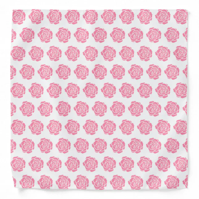 Pink Rose Bandana | Zazzle