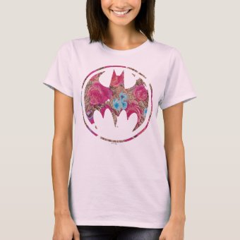 Pink Rose Bat Signal T-Shirt | Zazzle