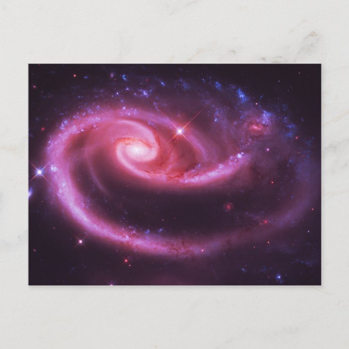 Pink Rose Galaxies Postcard | Zazzle.com