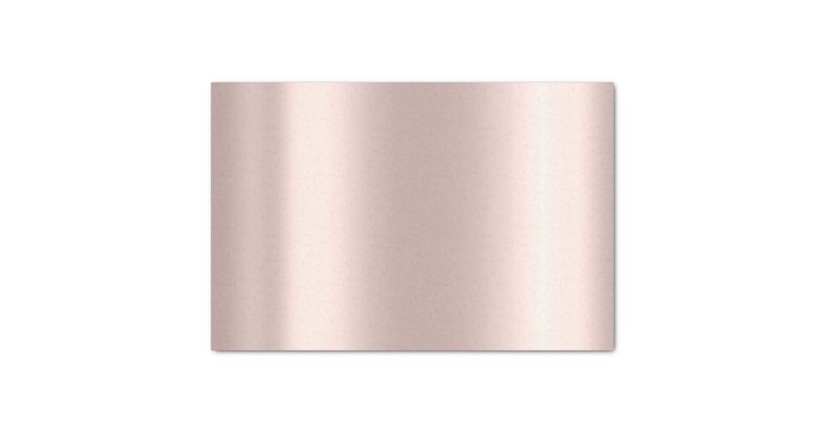 Pink Rose Gold Blush Metallic Powder Minimal Tissue Paper | Zazzle