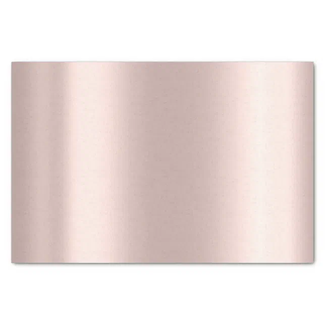 Pink Rose Gold Blush Metallic Powder Minimal Tissue Paper | Zazzle