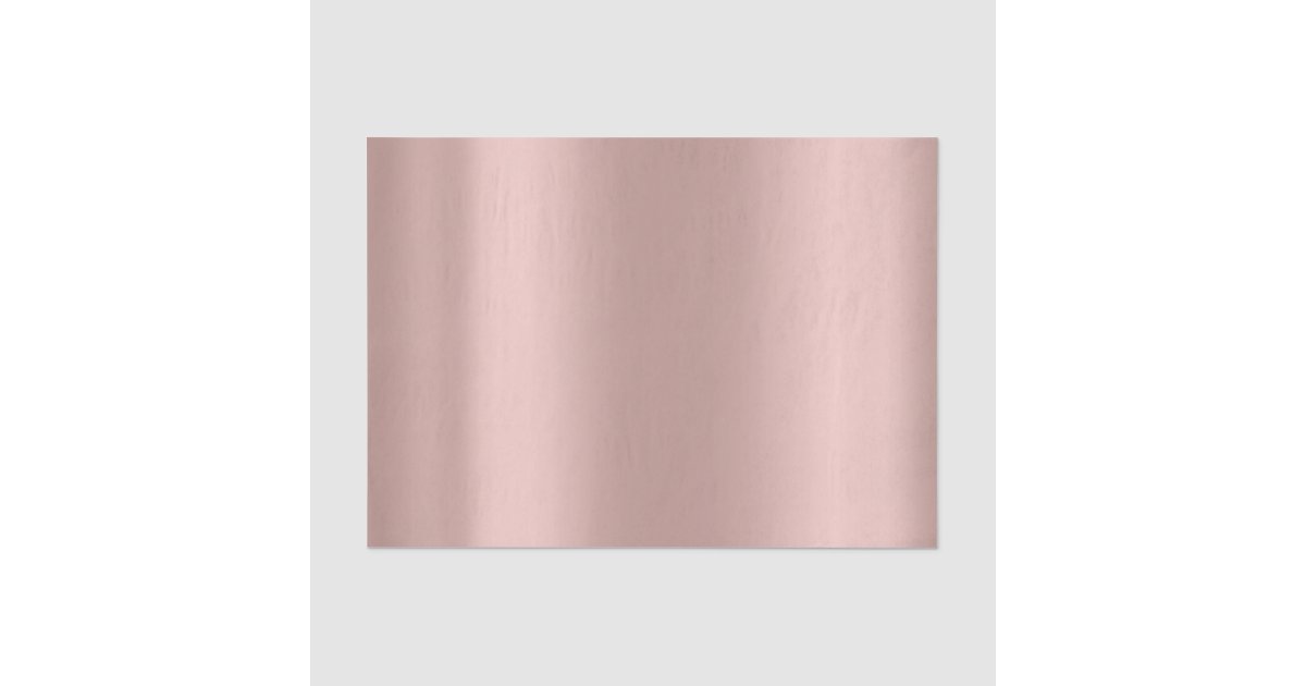 Pink Rose Gold Blush Metallic Powder Skinny Tissue Paper | Zazzle