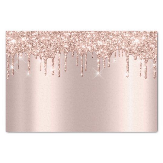 Pink Rose Gold Blush Metallic Spark Glitter Tissue Paper | Zazzle.com