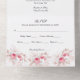 Pink Rose Gold Floral Wedding All In One Invitation | Zazzle