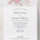 Pink Rose Gold Floral Wedding All In One Invitation | Zazzle