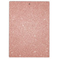 Pink Rose Gold Glitter & Sparkle Monogram School Clipboard | Zazzle