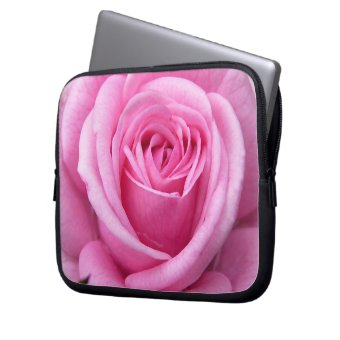 Pink Rose Laptop Sleeve Romantic Rose Tablet Case | Zazzle