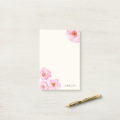 Pink Rose Print Post-It Post-it Notes | Zazzle