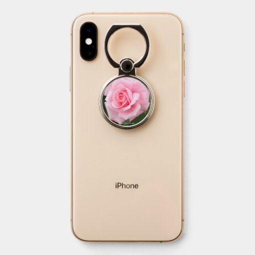 Pink Rose:Smartphone Ring Holder | Zazzle
