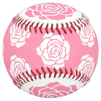 Pink Rose Softball | Zazzle
