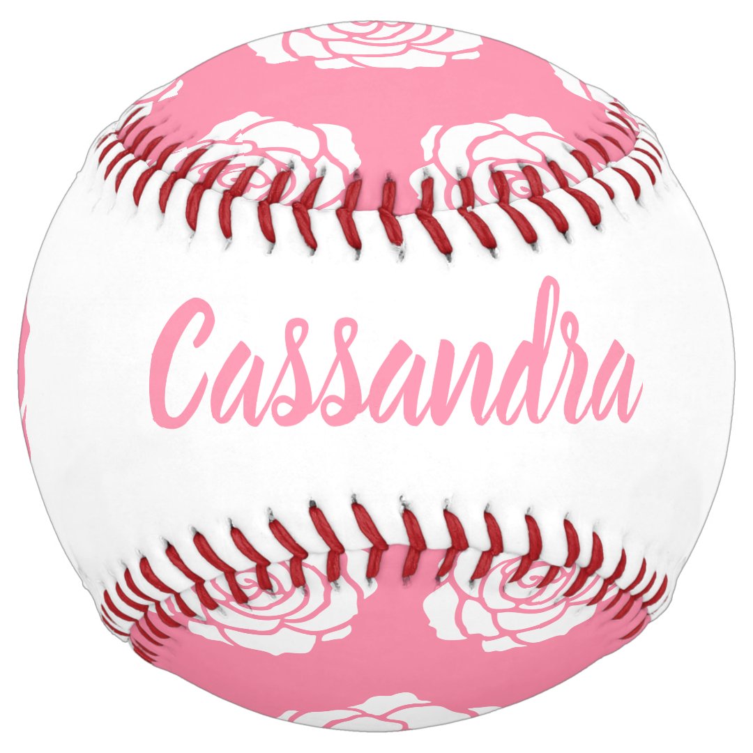 Pink Rose Softball | Zazzle