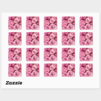 Pink Rose Stickers | Zazzle