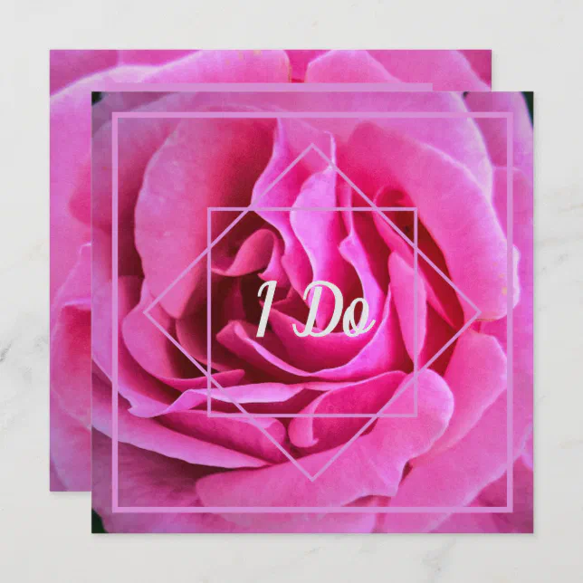 Pink Rose Wedding Invitation | Zazzle