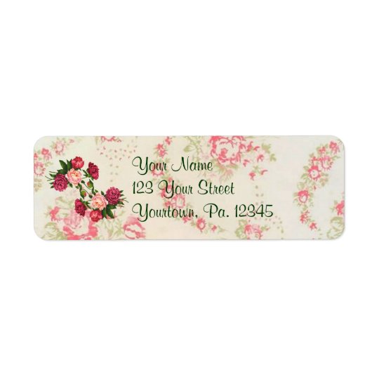 Pink Roses Address Label | Zazzle.com