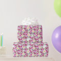 Pink Roses Floral Wrapping Paper | Zazzle