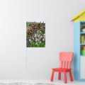 Pink Roses Flowers Nature Cottage Garden Poster | Zazzle