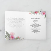 Pink Roses Funeral Program | Zazzle