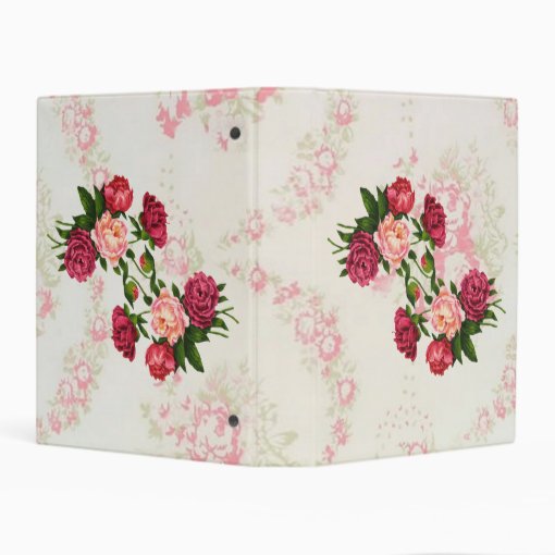 Pink Roses Mini Binder | Zazzle
