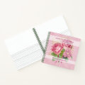 Pink Roses Mint Gratitude Thankfulness Journal | Zazzle