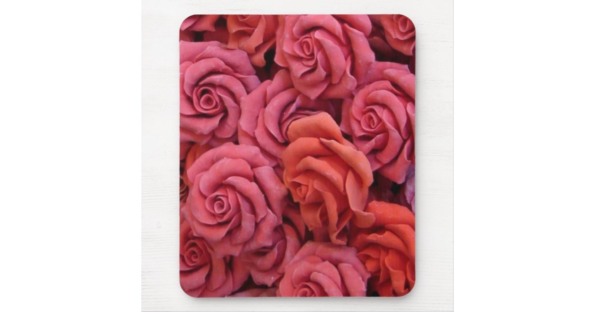 Pink roses mouse pad | Zazzle
