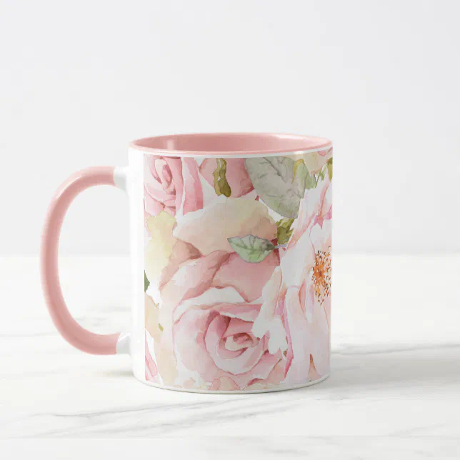 Pink Roses Mug | Zazzle