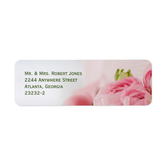 Pink Roses - Return Address Labels (30/Sheet) | Zazzle.com