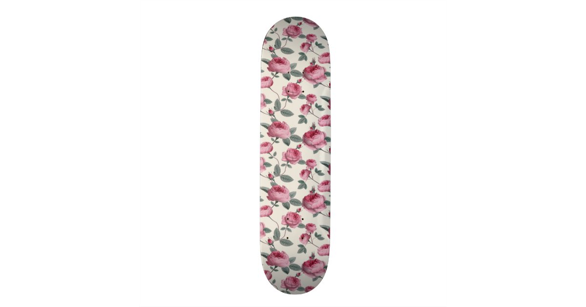Pink Roses Skateboard | Zazzle.com