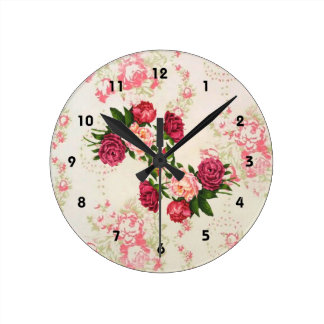Rose Wall Clocks | Zazzle