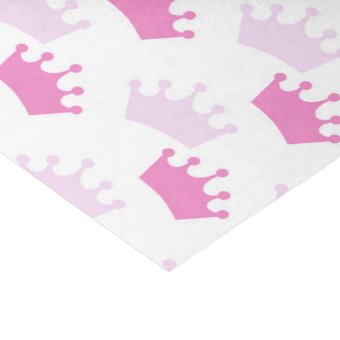 Pink Royal Crowns Fairytale Princess Baby Shower Tissue Paper | Zazzle