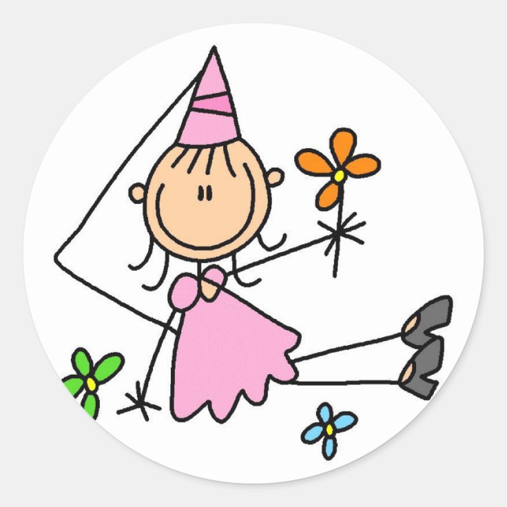 Pink Royal Princess Sticker | Zazzle