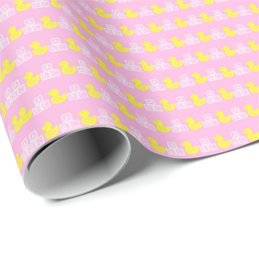 Pink Rubber Duck Wrapping Paper | Zazzle