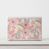 Pink Sage Green Floral Leaves Watercolor Pattern HP Laptop Skin | Zazzle