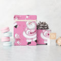 Pink Santa Claus Holiday Christmas Wrapping Paper | Zazzle