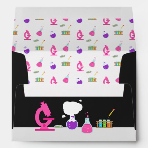 Pink Science Lab Envelope | Zazzle