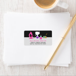 Pink Science Lab Label | Zazzle
