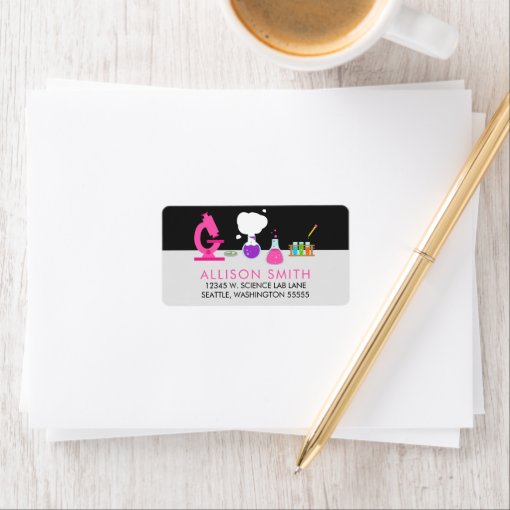 Pink Science Lab Label | Zazzle
