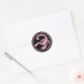 Pink Scorpion Astrology Zodiac Sign Scorpio Classic Round Sticker | Zazzle